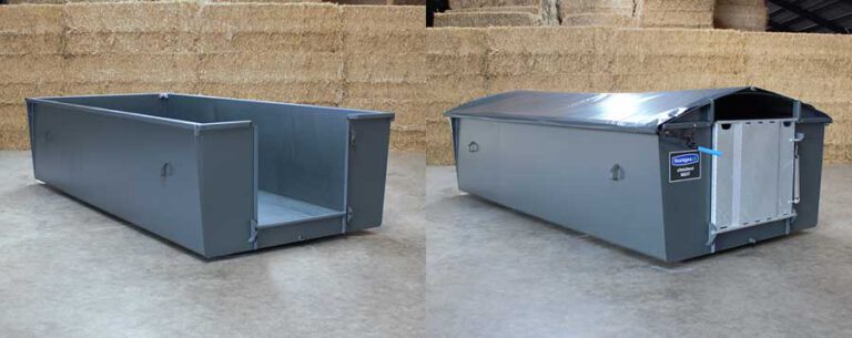 Open of afsluitbare mestcontainer? Voor en nadelen.